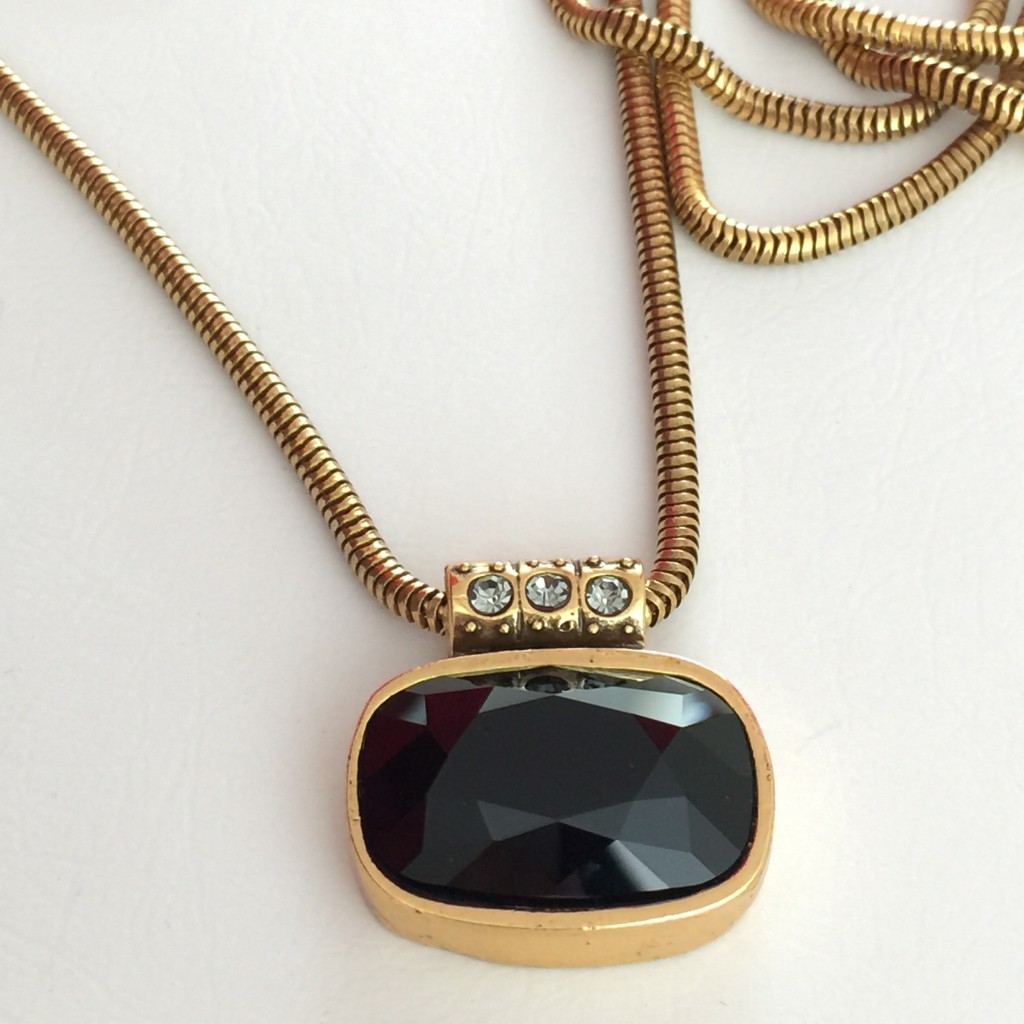 Colar Longo Cristal Ônix – Lanarée Semijoias