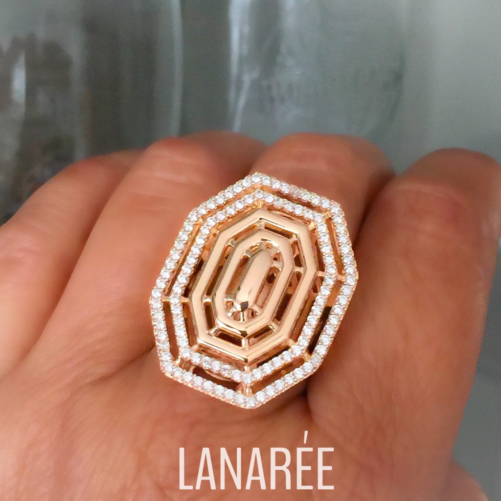 Anel Turquesa Triângulo Médio – Lanarée Semijoias