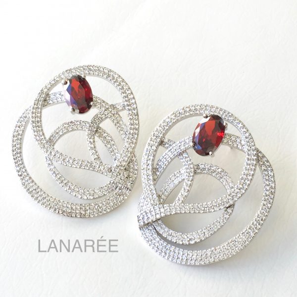 Brinco Star Ródio de Prata 925 – Lanarée Semijoias