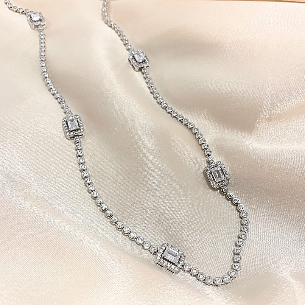 Colar Riviera Zircônia Branca Prata 925 – Lanarée Semijoias