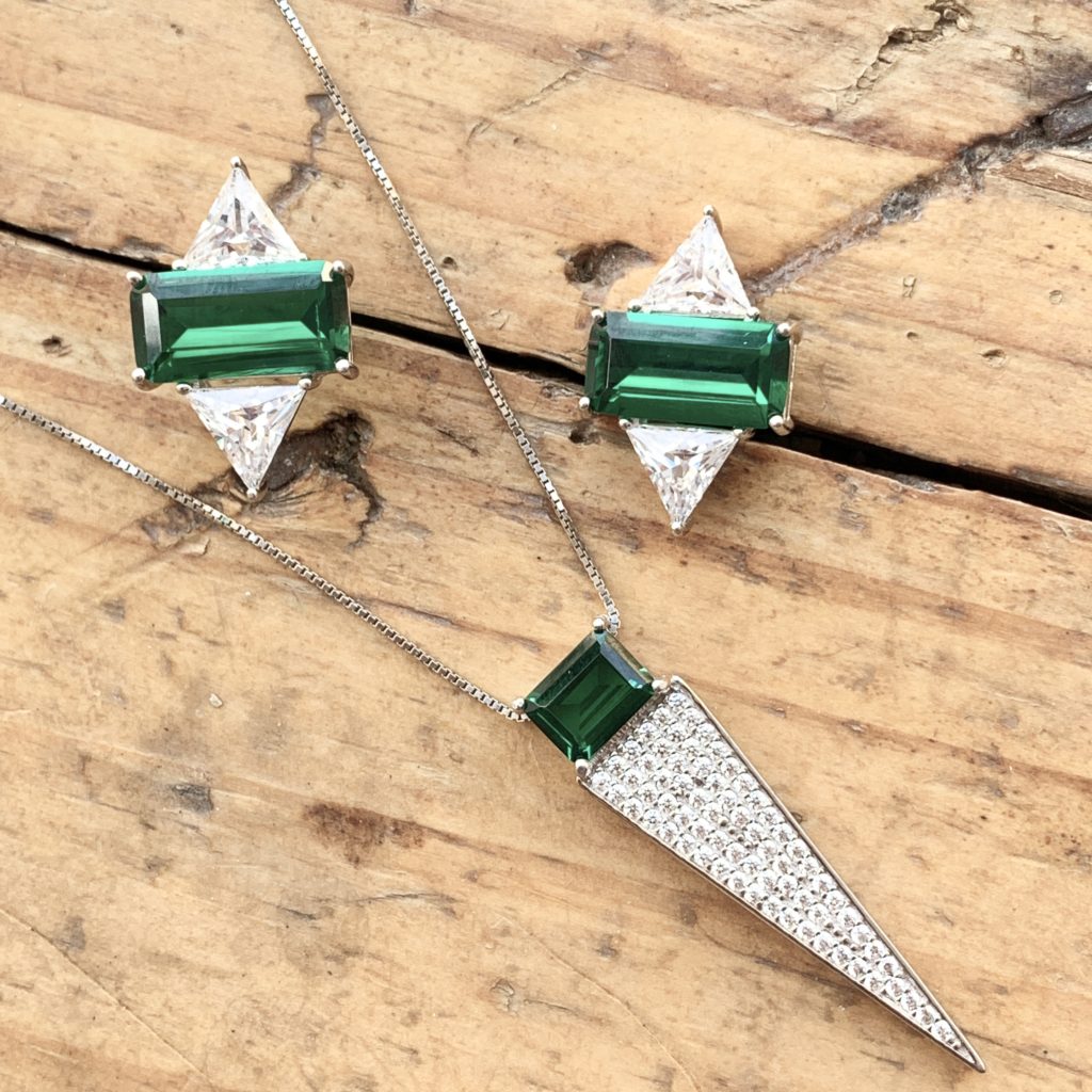 Conjunto Oval Turmalina Paraíba – Lanarée Semijoias