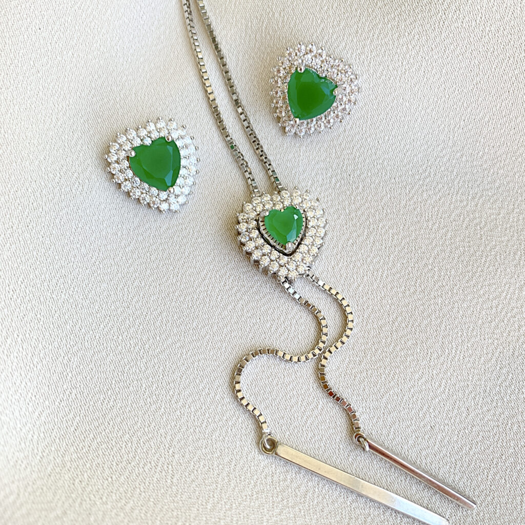 Conjunto Oval Turmalina Paraíba – Lanarée Semijoias